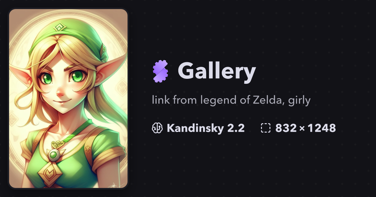 "link from legend of Zelda, girly" | Gallery | Stablecog