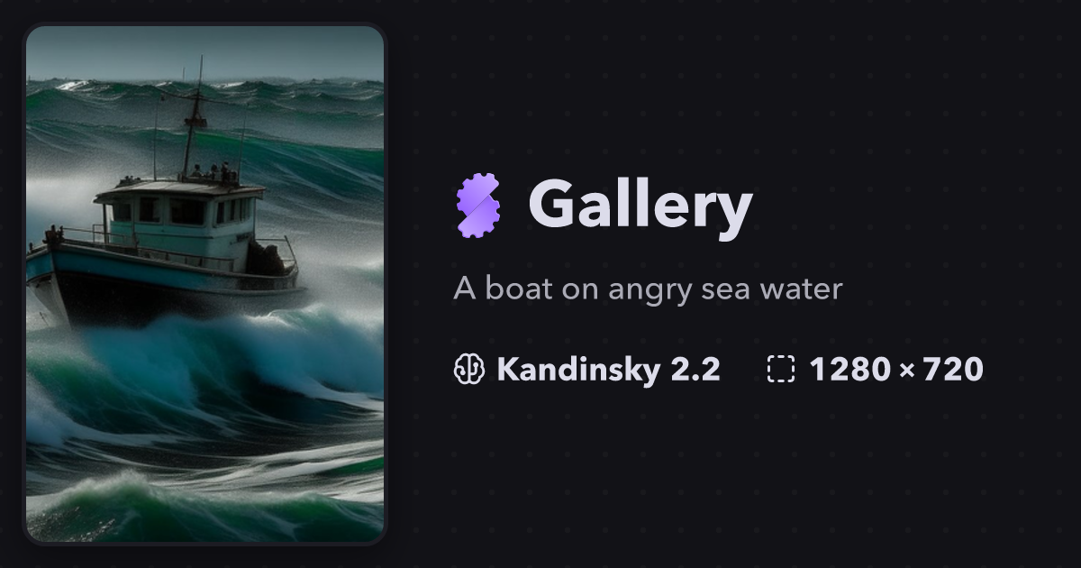 "A boat on angry sea water" | Gallery | Stablecog
