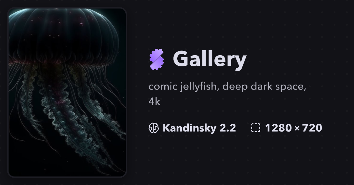 "comic jellyfish, deep dark space, 4k" | Gallery | Stablecog