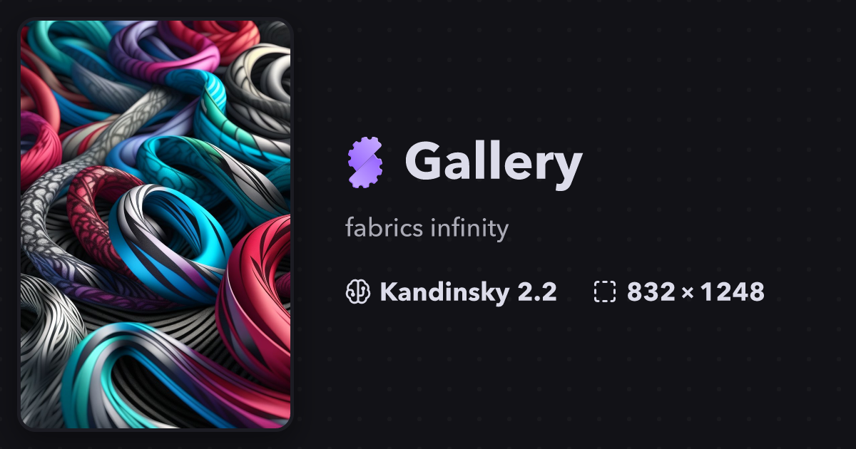 "fabrics infinity" | Gallery | Stablecog