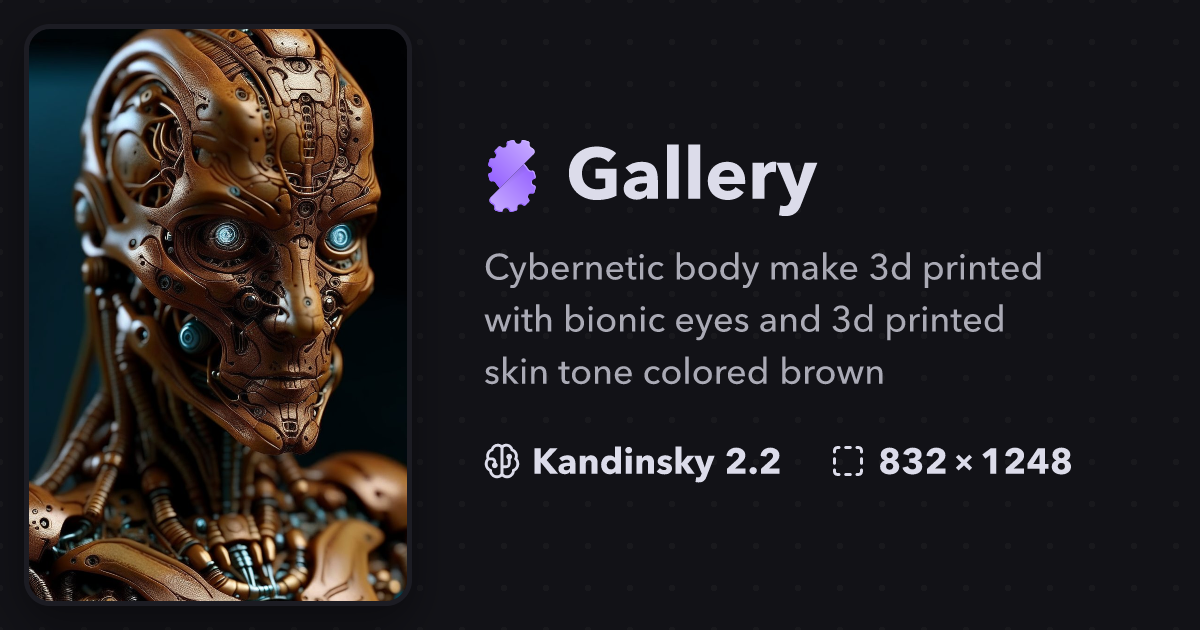 "Cybernetic body make 3d printed with ..." | Gallery | Stablecog