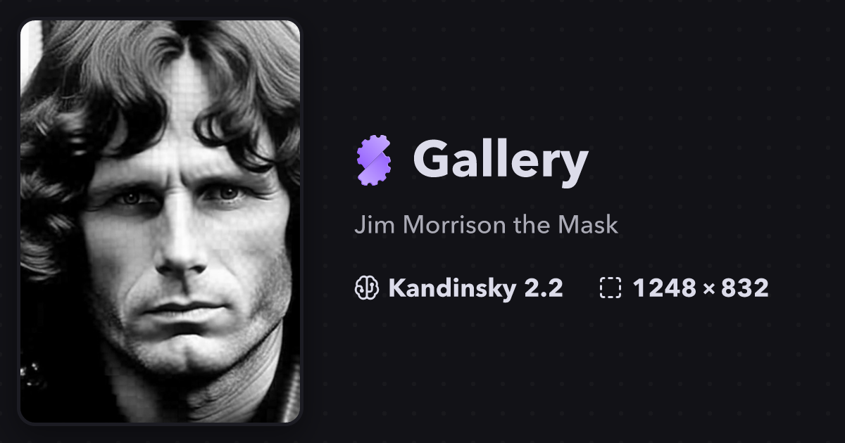 "Jim Morrison the Mask" | Gallery | Stablecog