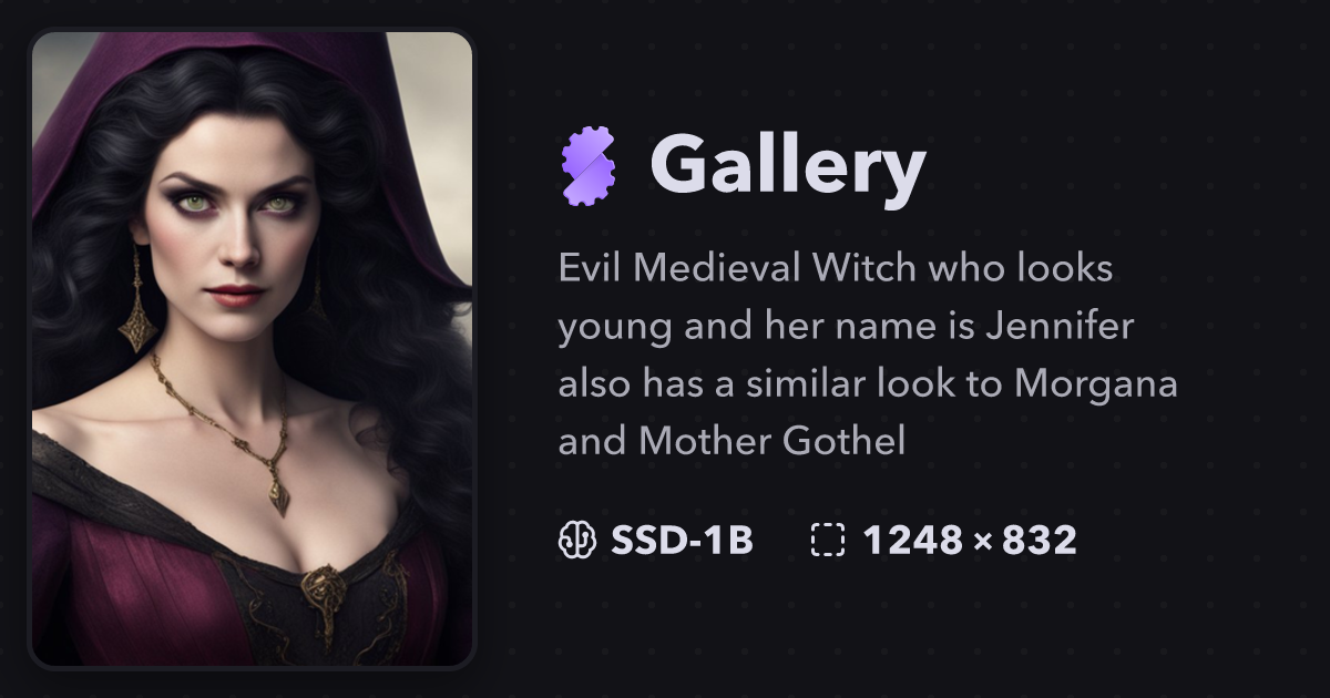 "Evil Medieval Witch who looks young a..." | Gallery | Stablecog