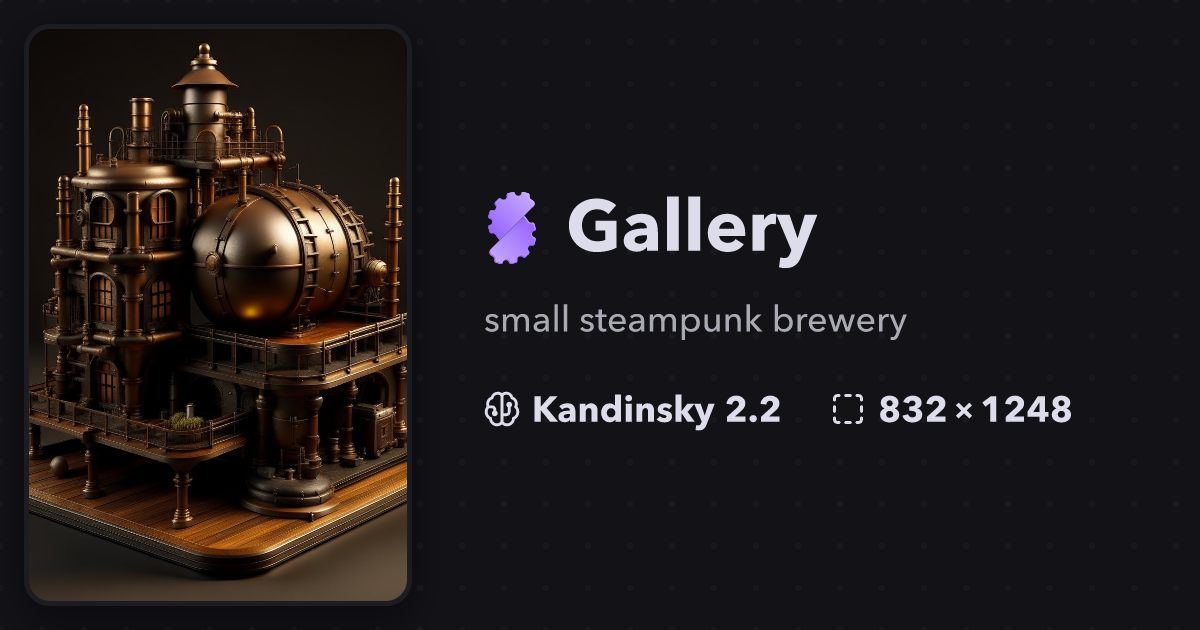 "small steampunk brewery" | Gallery | Stablecog