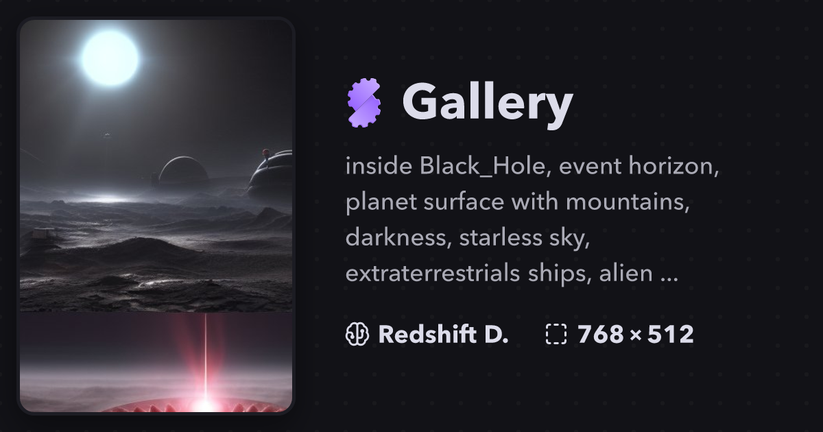 "inside Black_Hole, event horizon, pla..." | Gallery | Stablecog