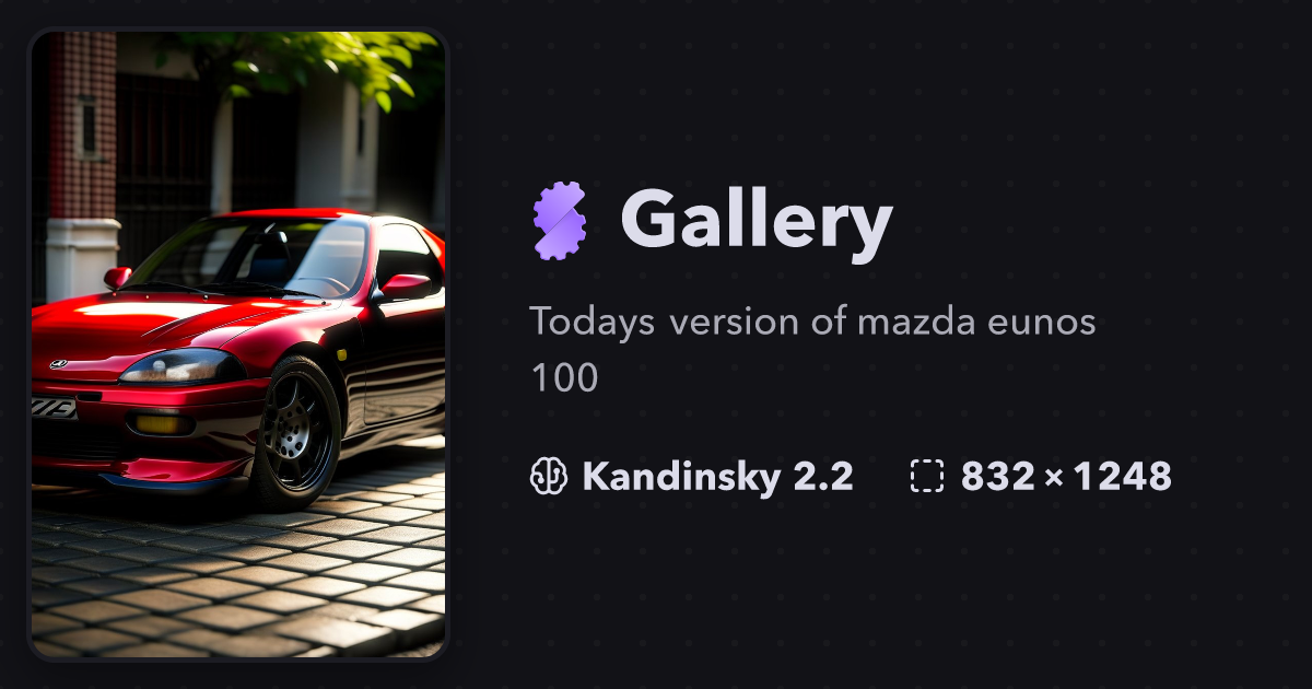 "Todays version of mazda eunos 100" | Gallery | Stablecog