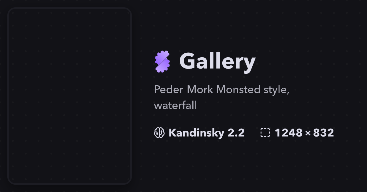 "Peder Mork Monsted style, waterfall" | Gallery | Stablecog