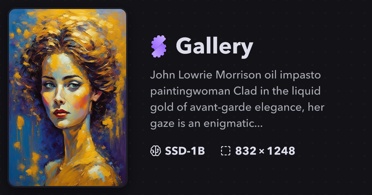 "John Lowrie Morrison oil impasto pain..." | Gallery | Stablecog