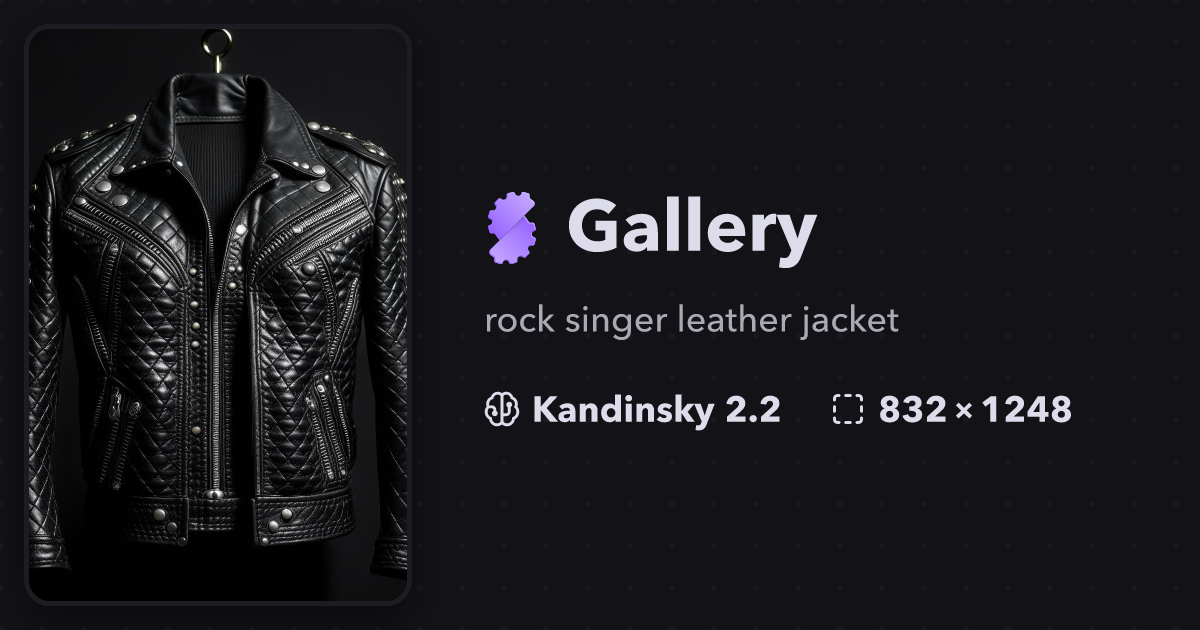 "rock singer leather jacket" | Gallery | Stablecog