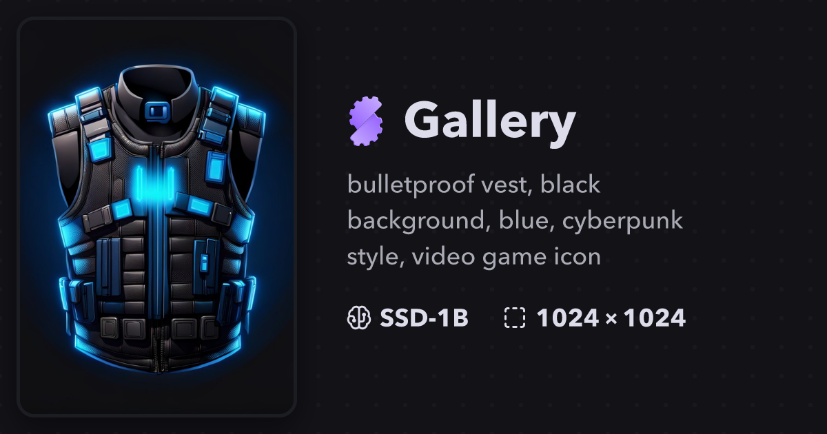 "bulletproof vest, black background, b..." | Gallery | Stablecog