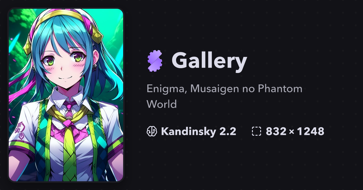 "Enigma, Musaigen no Phantom World" | Gallery | Stablecog