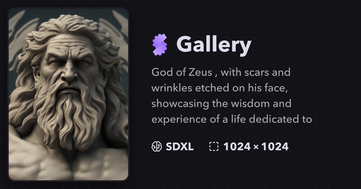 "God of Zeus , with scars and wrinkles..." | Gallery | Stablecog