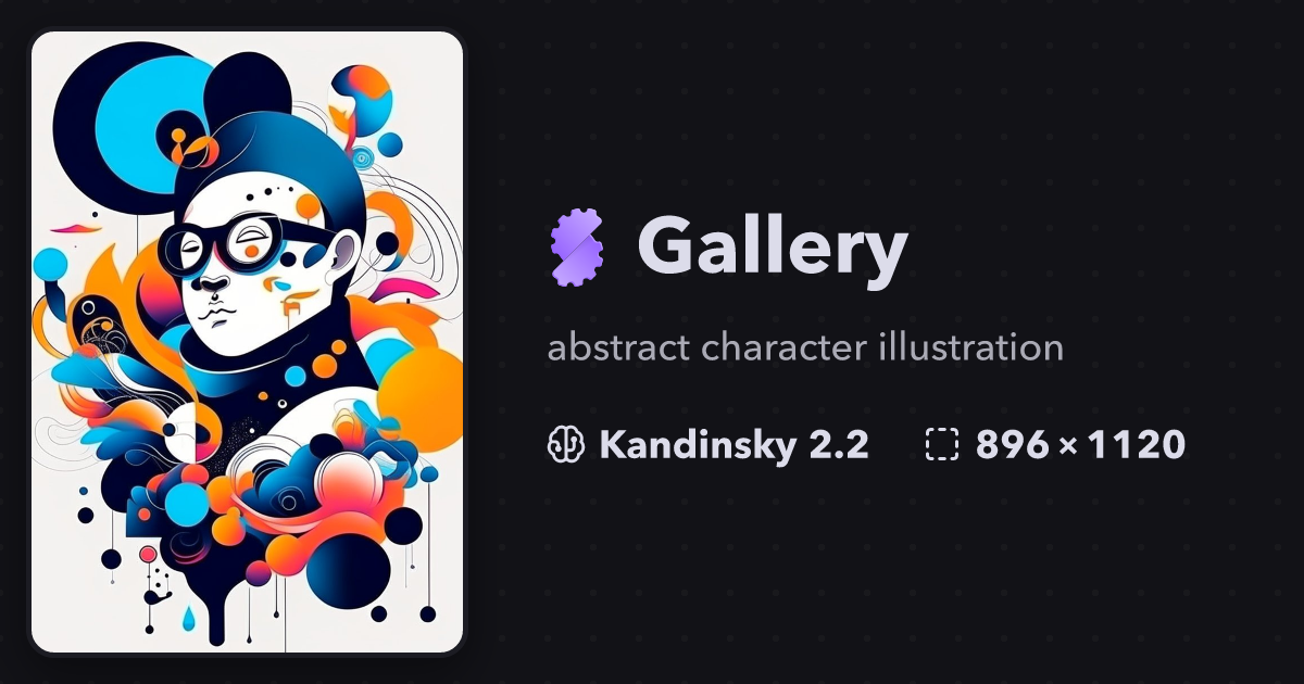 Abstract character illustration | Gallery