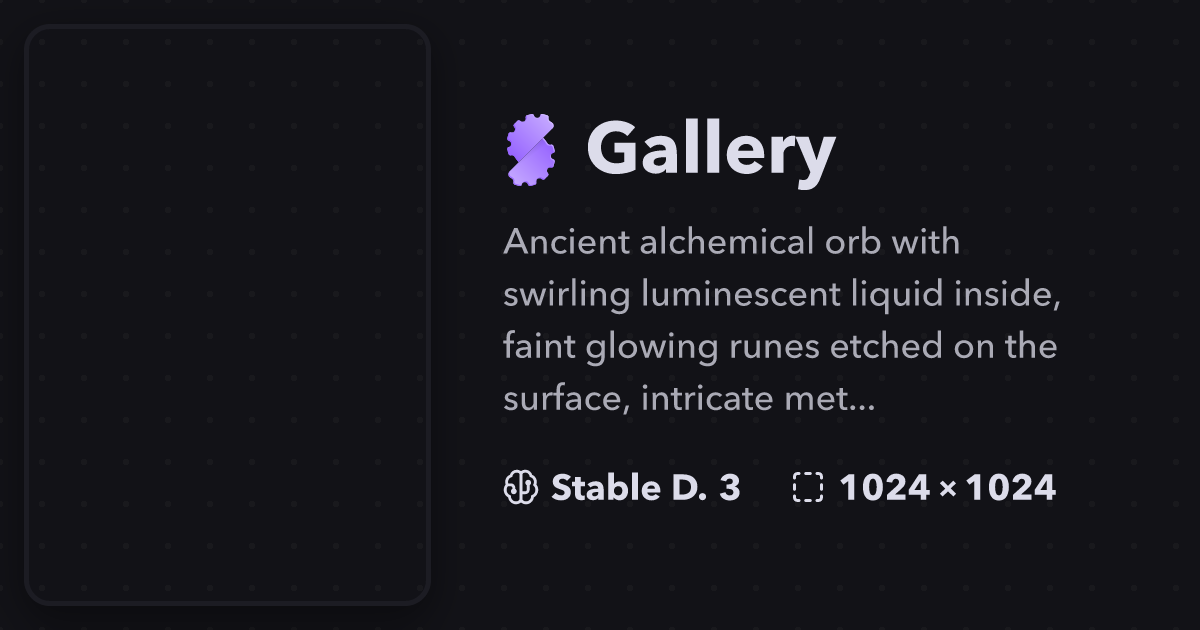 "Ancient alchemical orb with swirling ..." | Gallery | Stablecog