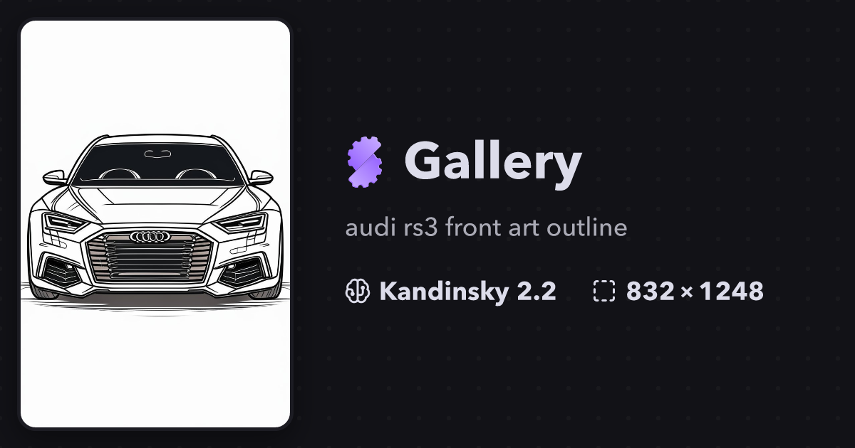 "audi rs3 front art outline" | Gallery | Stablecog