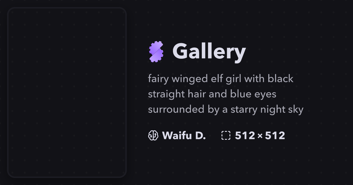 "fairy winged elf girl with black stra..." | Gallery | Stablecog