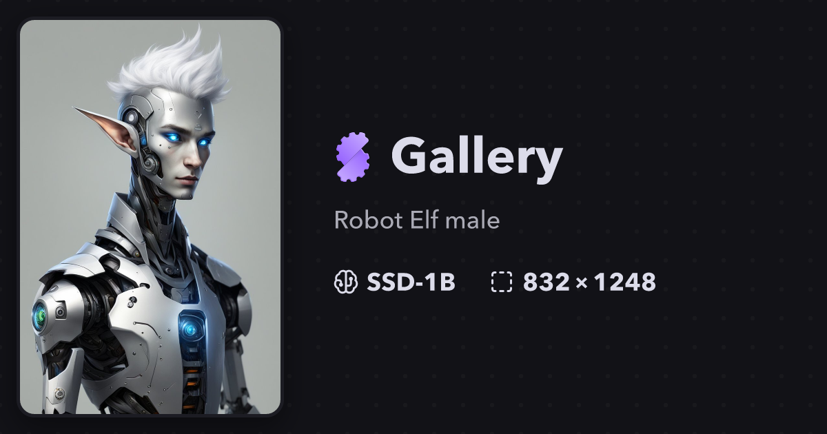 "Robot Elf male" | Gallery | Stablecog