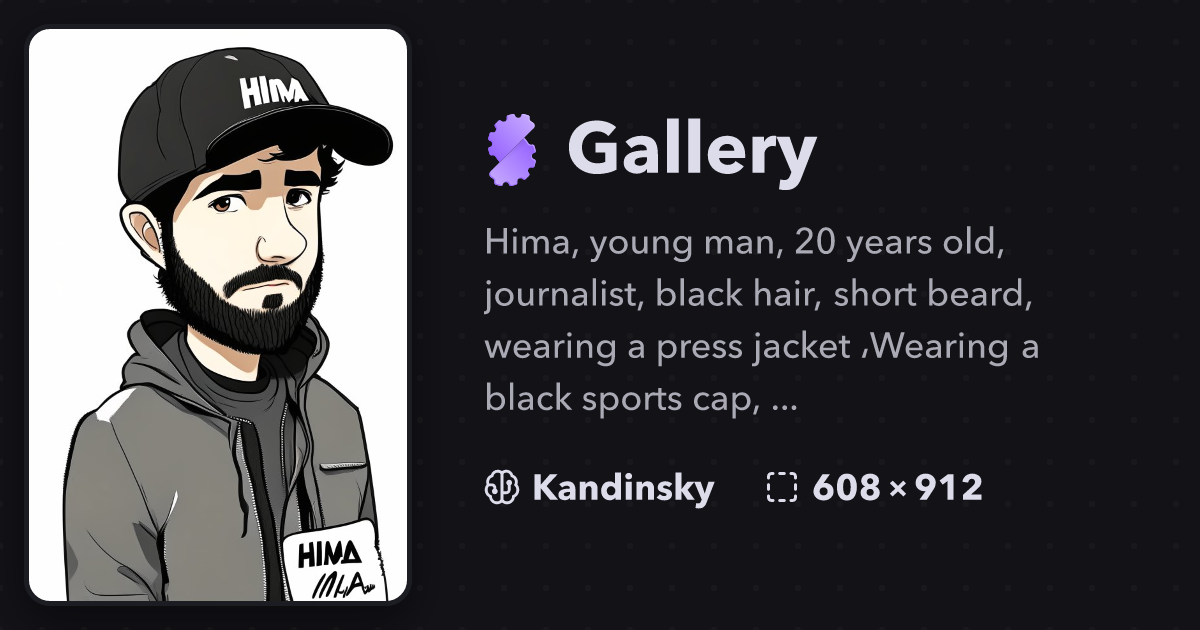 "Hima, young man, 20 years old, journa..." | Gallery | Stablecog