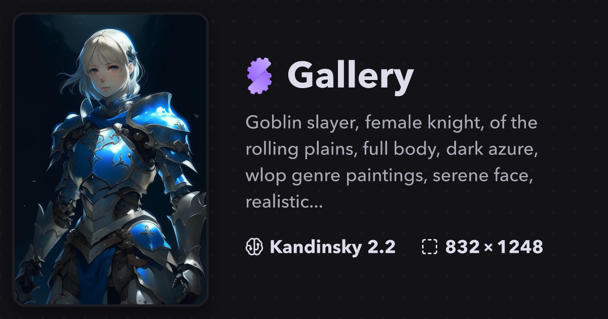 "Goblin slayer, female knight, of the ..." | Gallery | Stablecog