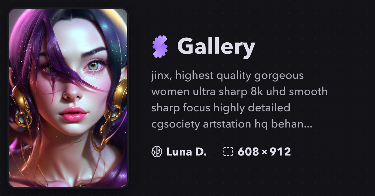 "jinx, highest quality gorgeous women ..." | Gallery | Stablecog