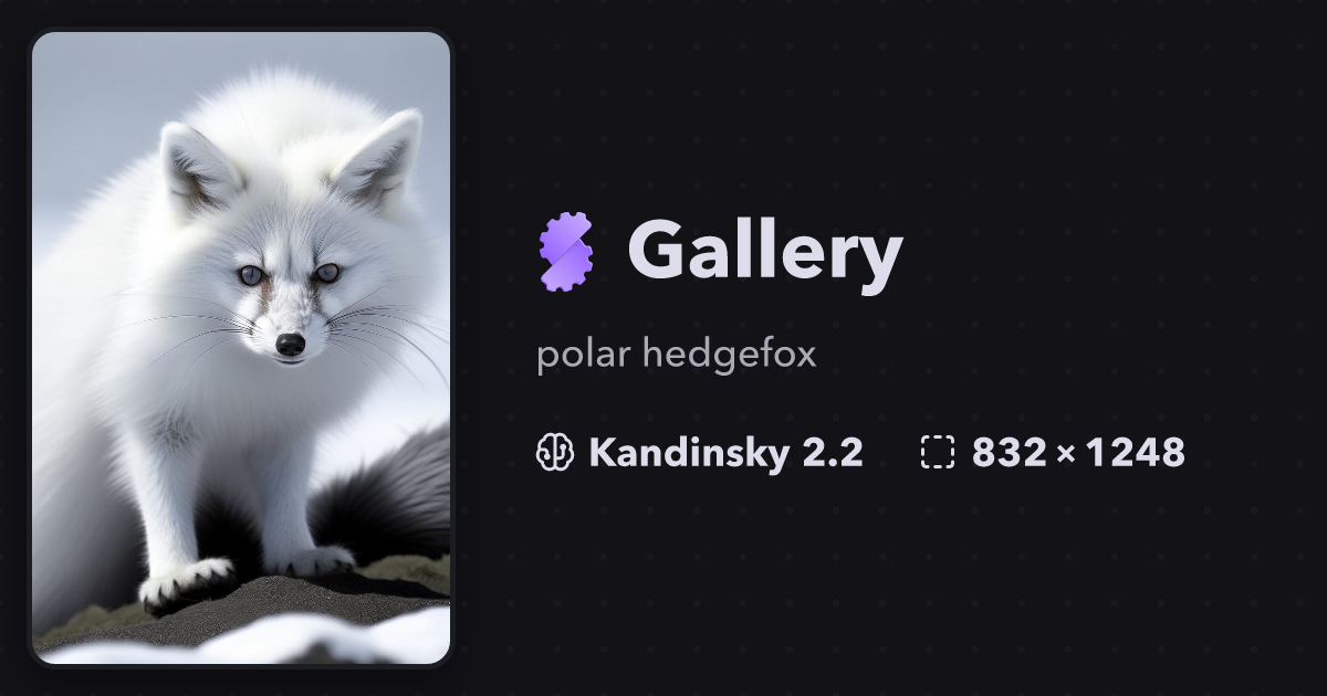 "polar hedgefox" | Gallery | Stablecog