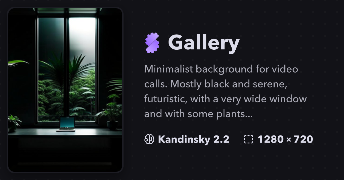 "Minimalist background for video calls..." | Gallery | Stablecog