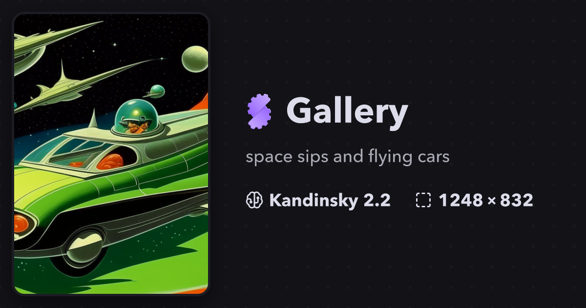 "space sips and flying cars" | Gallery | Stablecog