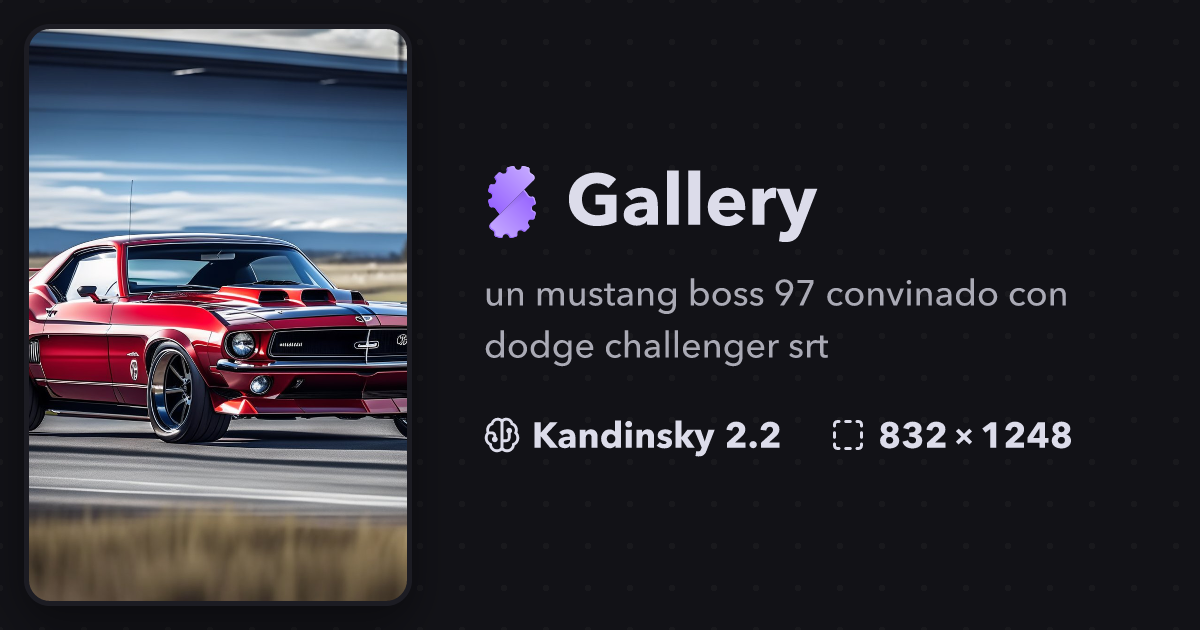 "un mustang boss 97 convinado con dodg..." | Gallery | Stablecog