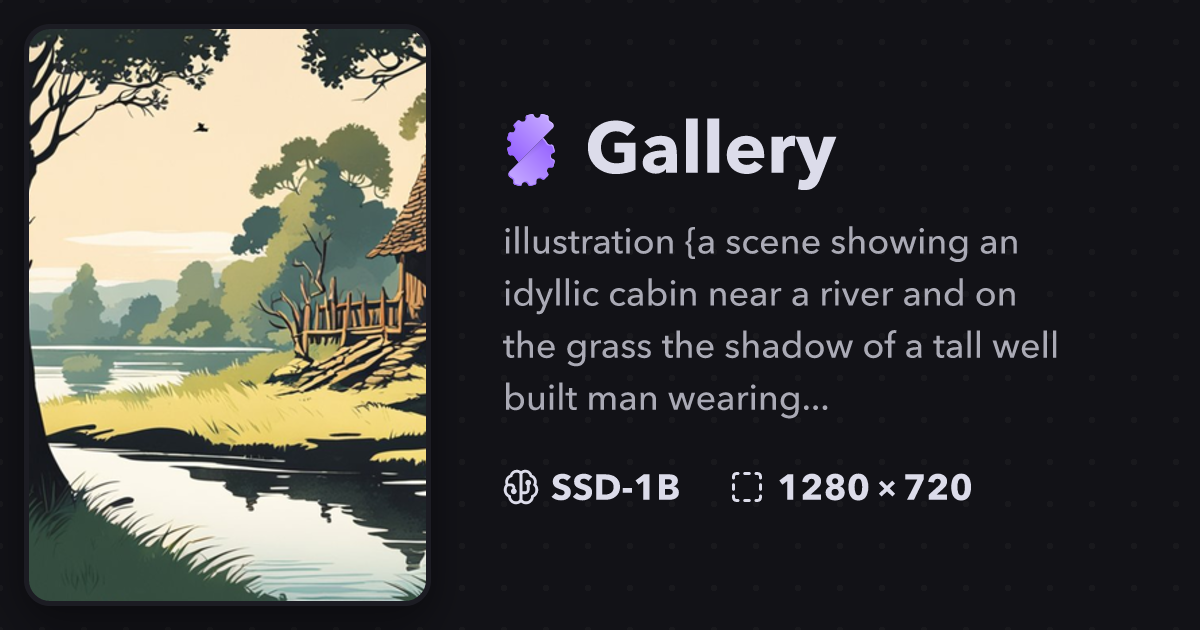 "illustration {a scene showing an idyl..." | Gallery | Stablecog