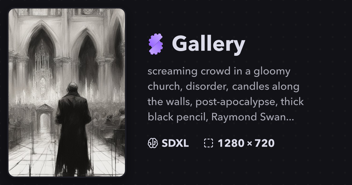 "screaming crowd in a gloomy church, d..." | Gallery | Stablecog