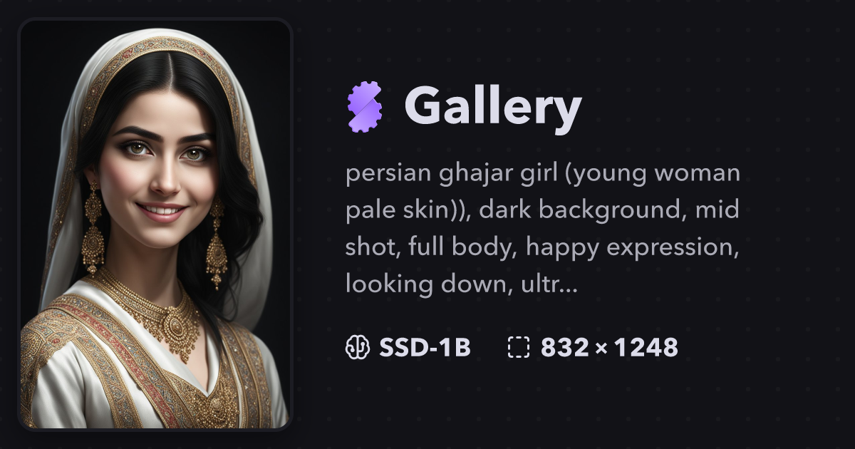 "persian ghajar girl (young woman pale..." | Gallery | Stablecog