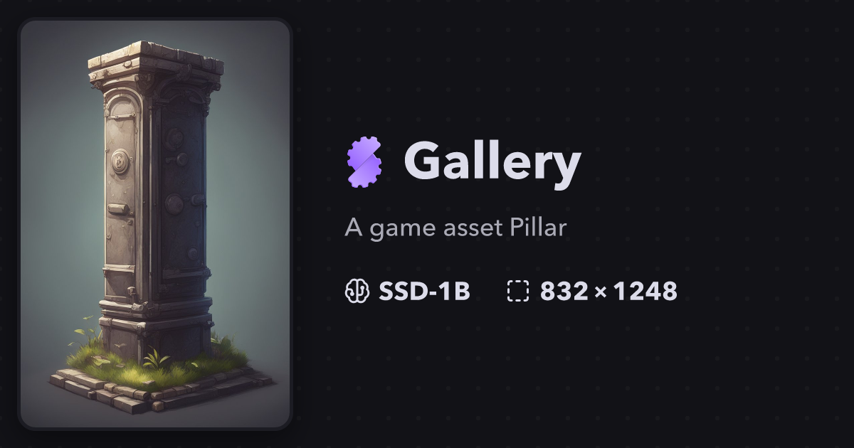 A game asset Pillar | Gallery
