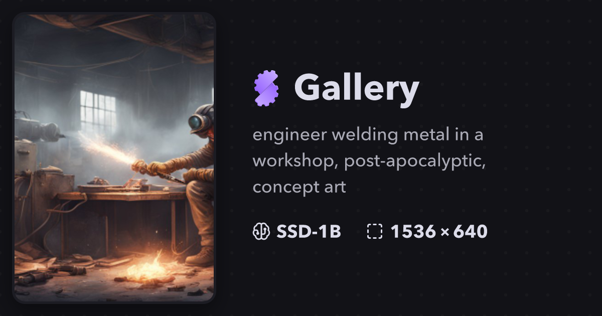 "engineer welding metal in a workshop,..." | Gallery | Stablecog