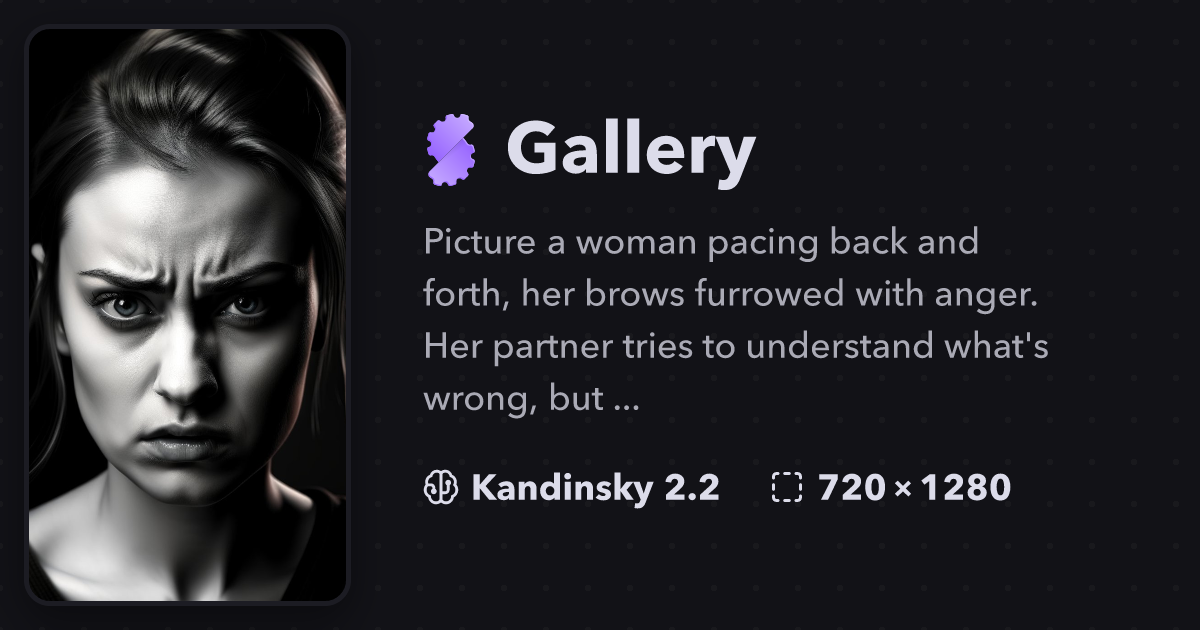 "Picture a woman pacing back and forth..." | Gallery | Stablecog