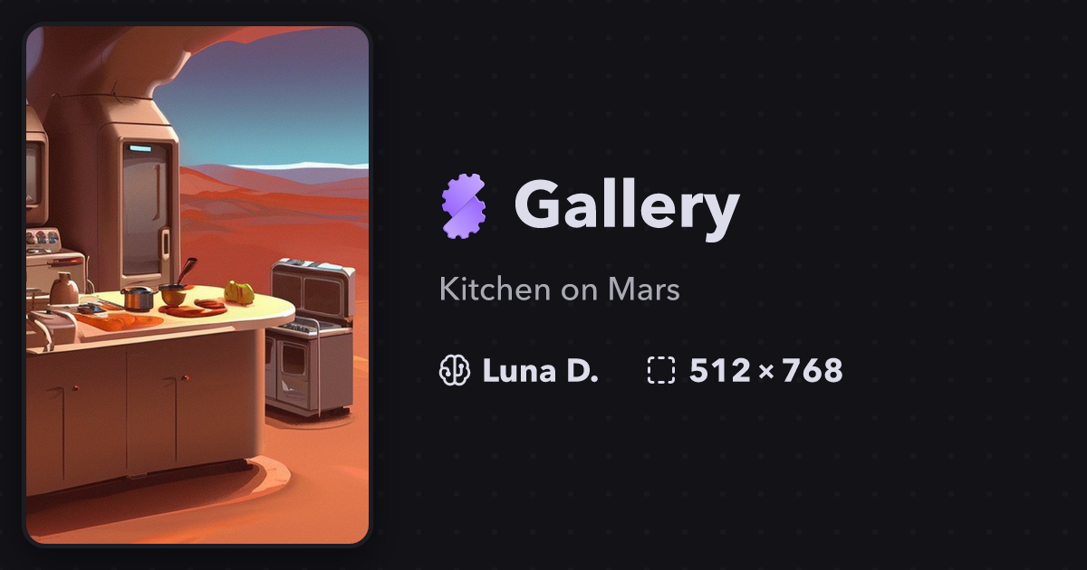 "Kitchen on Mars" | Gallery | Stablecog