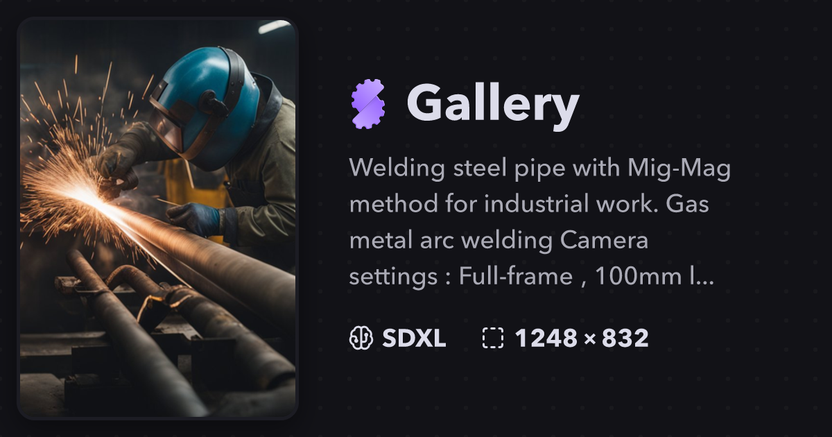 "Welding steel pipe with Mig-Mag metho..." | Gallery | Stablecog