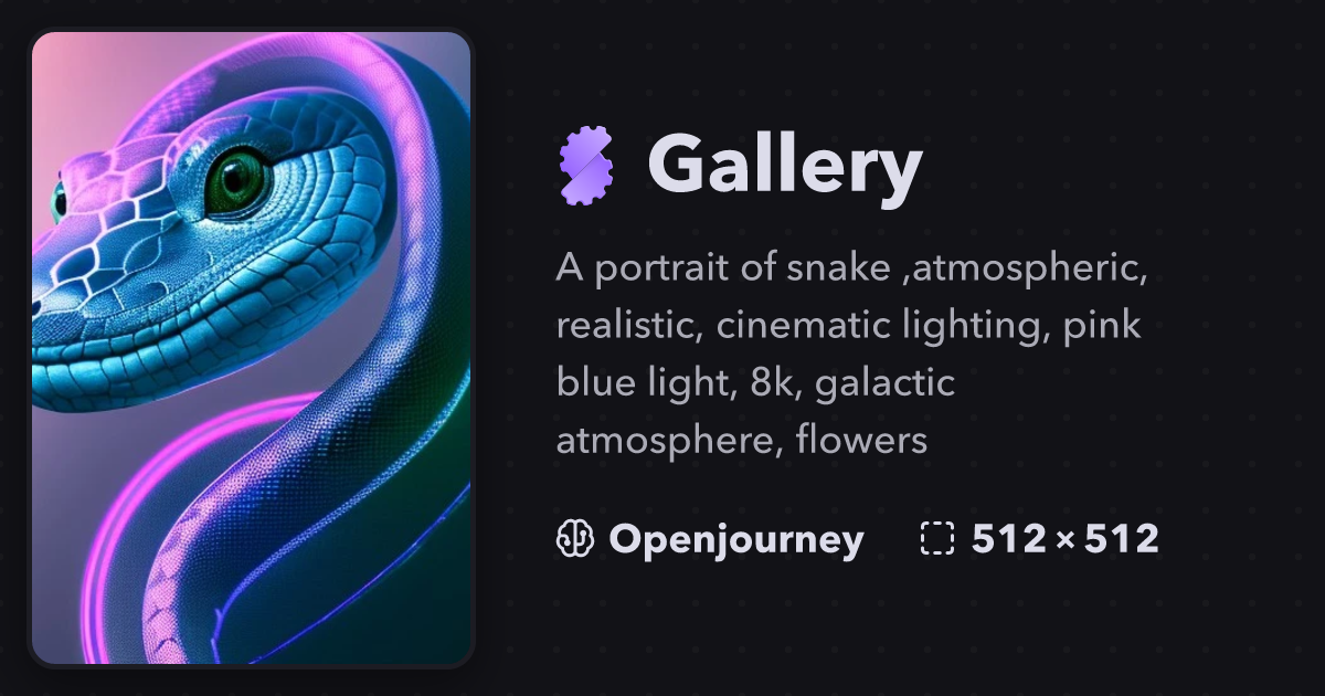 "A portrait of snake ,atmospheric, rea..." | Gallery | Stablecog