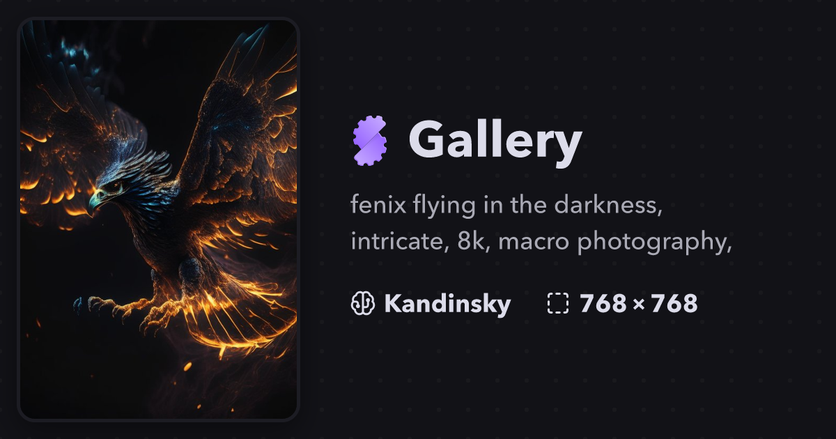 "fenix flying in the darkness, intrica..." | Gallery | Stablecog