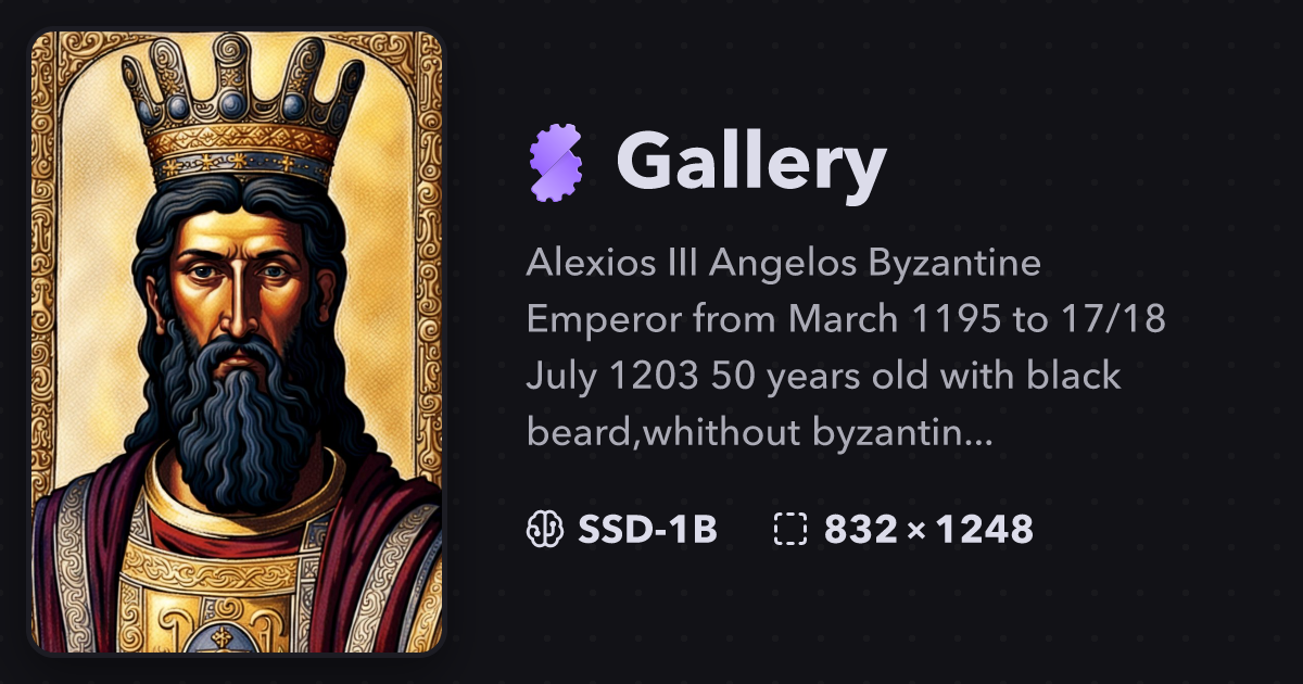 "Alexios III Angelos Byzantine Emperor..." | Gallery | Stablecog