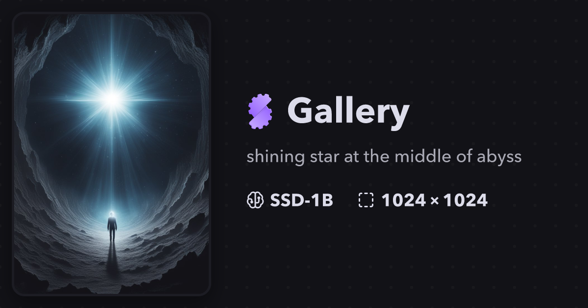 "shining star at the middle of abyss" | Gallery | Stablecog