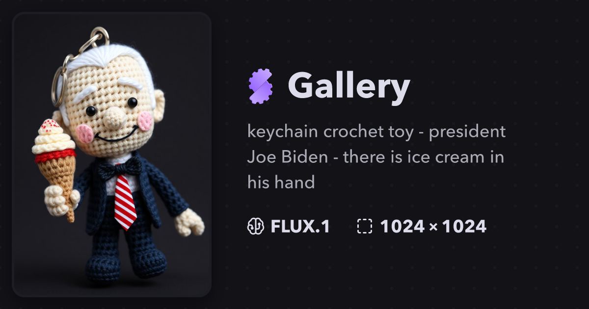 "keychain crochet toy - president Joe ..." | Gallery | Stablecog