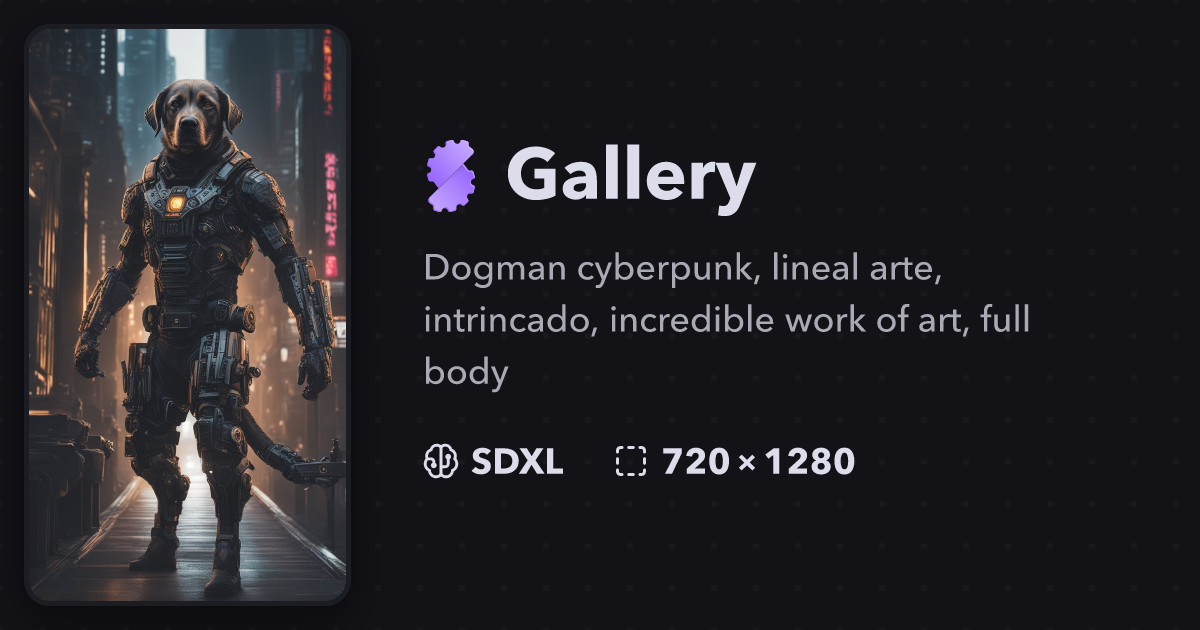 "Dogman cyberpunk, lineal arte, intrin..." | Gallery | Stablecog