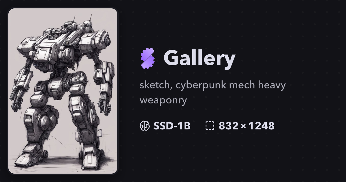 "sketch, cyberpunk mech heavy weaponry" | Gallery | Stablecog