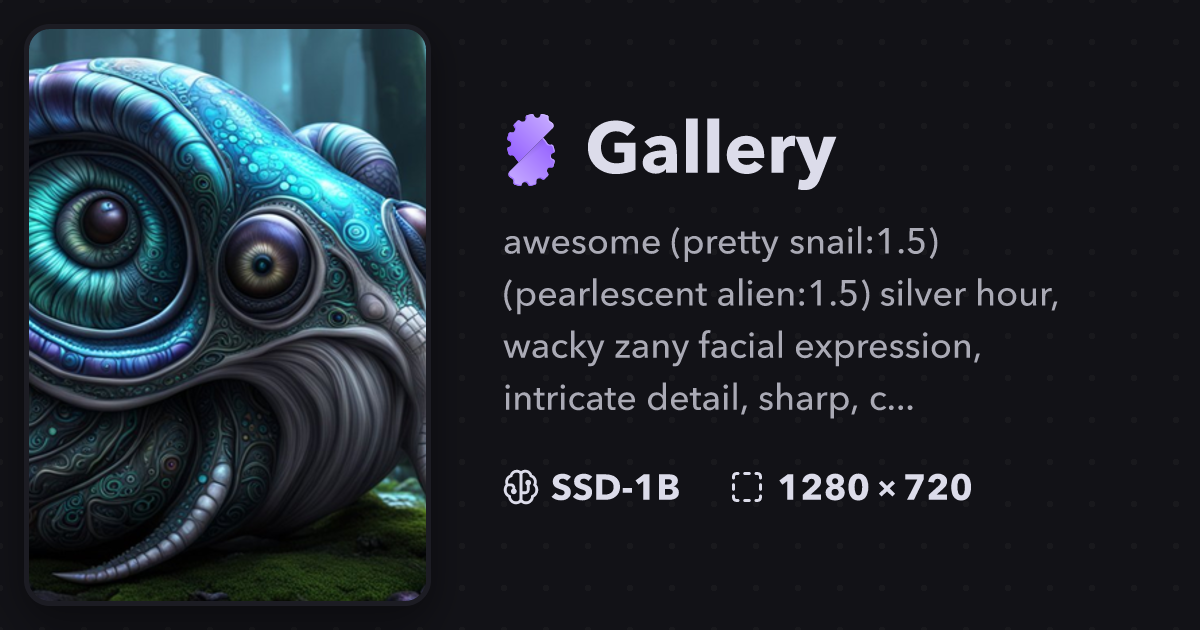 "awesome (pretty snail:1.5) (pearlesce..." | Gallery | Stablecog