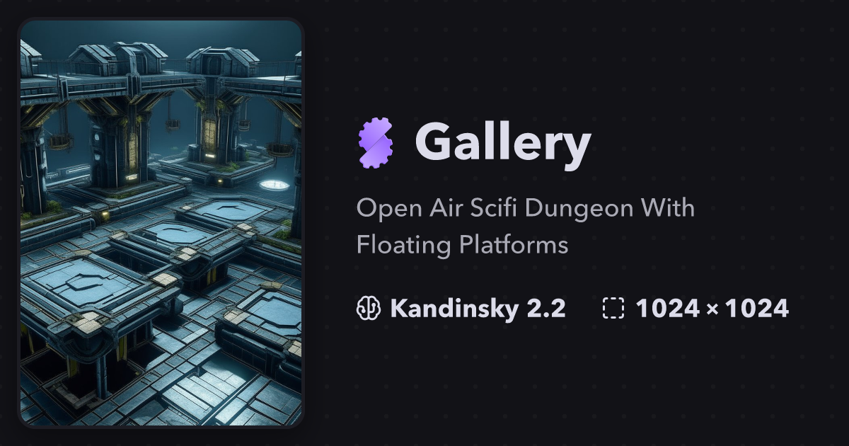 "Open Air Scifi Dungeon With Floating ..." | Gallery | Stablecog