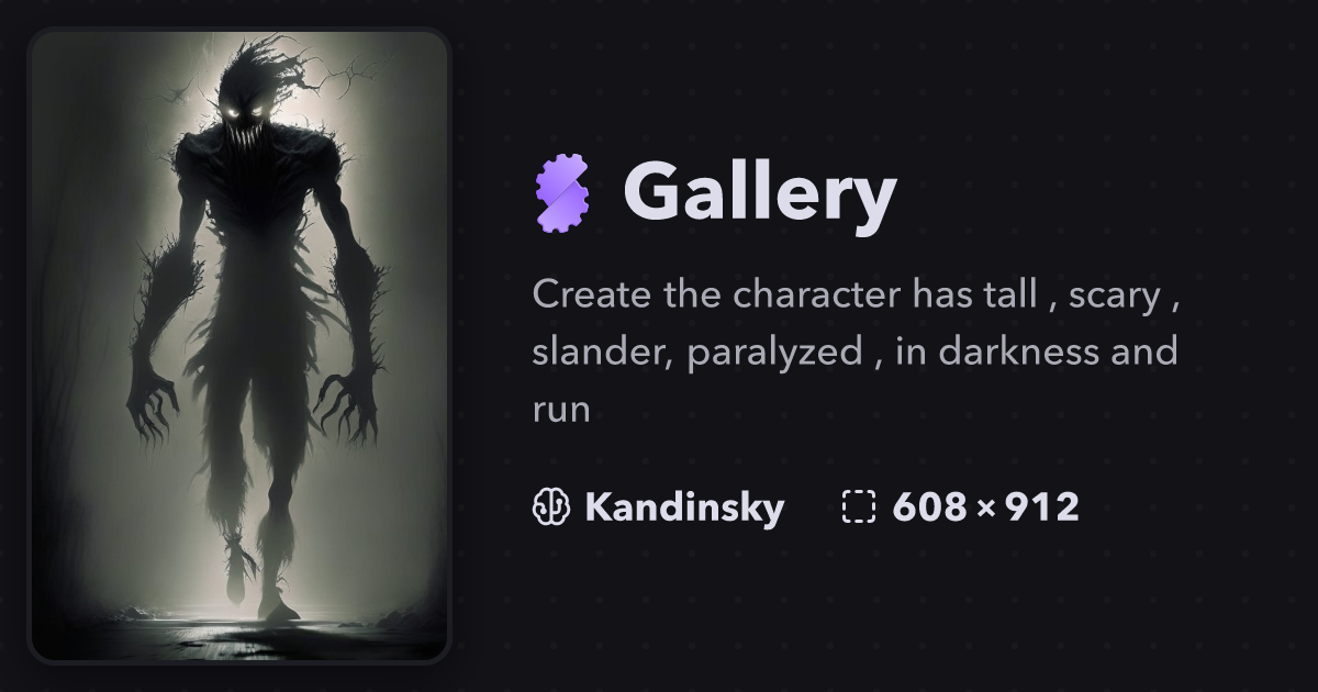 "Create the character has tall , scary..." | Gallery | Stablecog