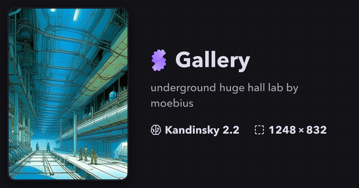 "underground huge hall lab by moebius" | Gallery | Stablecog