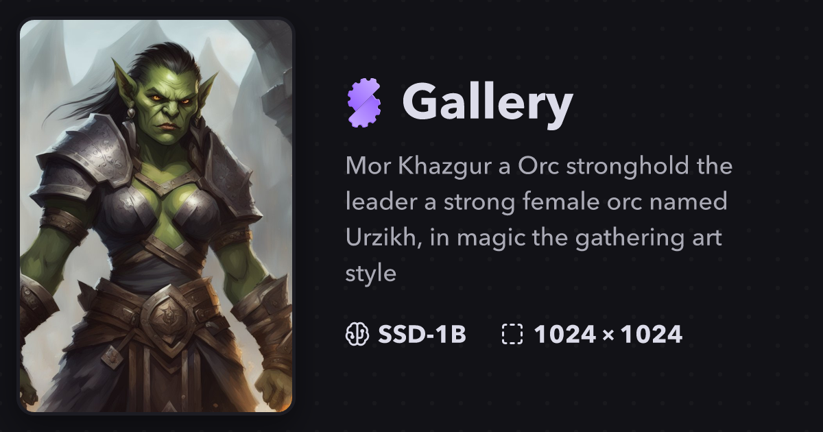 "Mor Khazgur a Orc stronghold the lead..." | Gallery | Stablecog