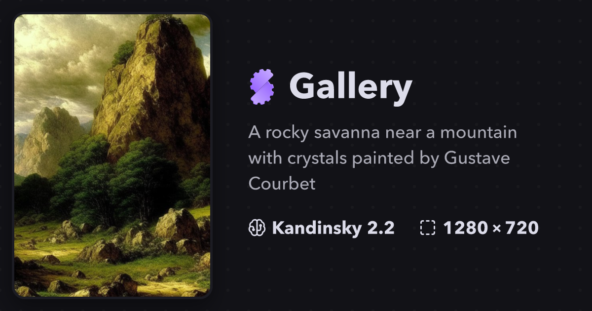 "A rocky savanna near a mountain with ..." | Gallery | Stablecog