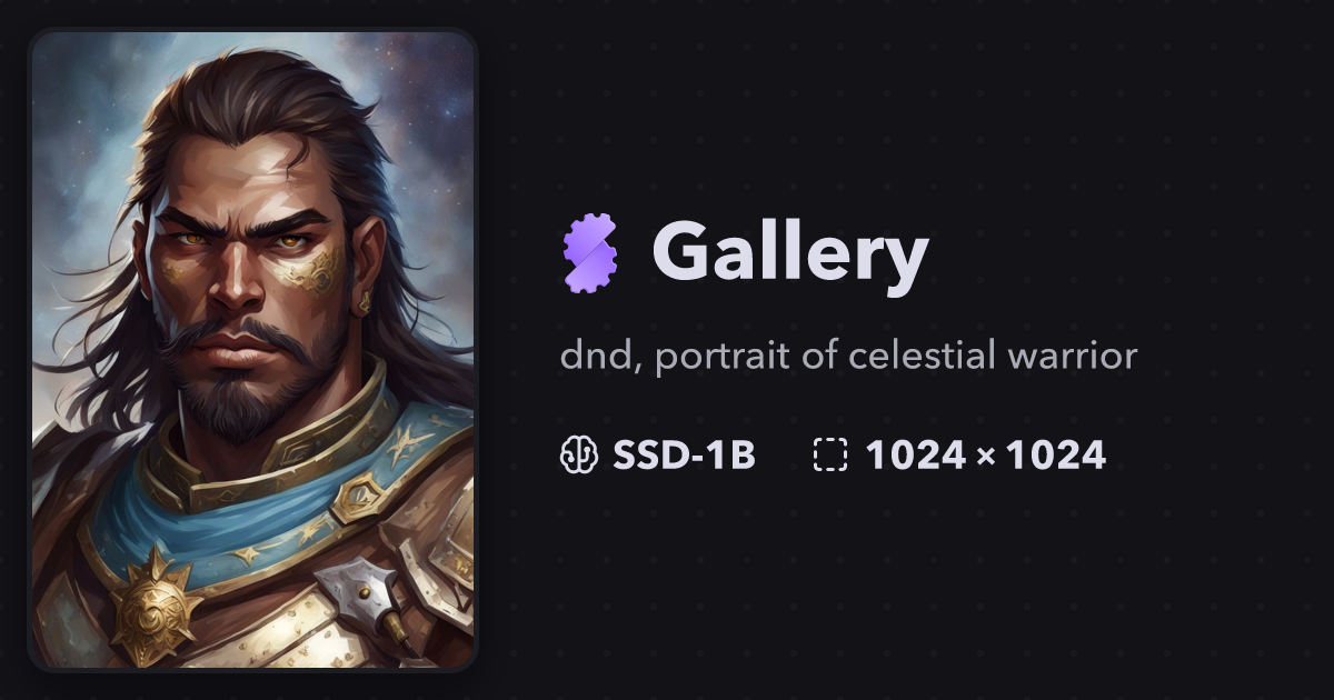"dnd, portrait of celestial warrior" | Gallery | Stablecog
